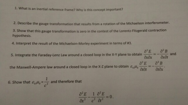 Solved 1. What is an inertial reference frame? Why is this | Chegg.com