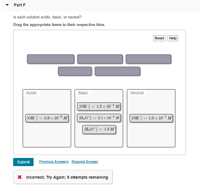 Solved Part B H30'l=1.8 M Express the molarity to two | Chegg.com