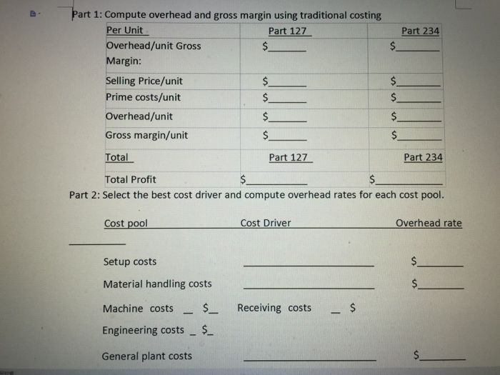Solved Production Selling Price Prime costs per unit Number | Chegg.com