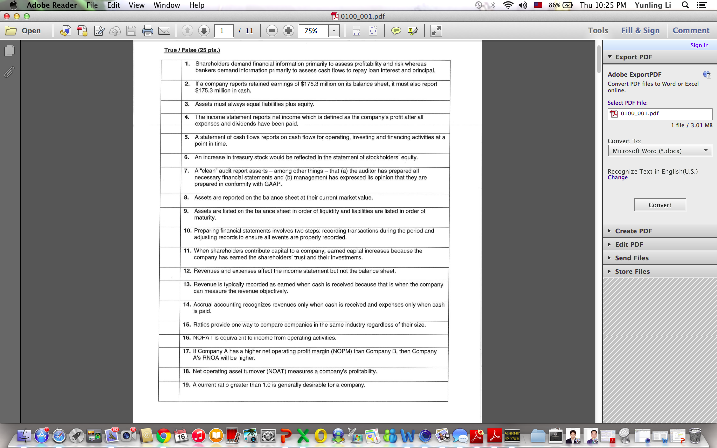 Solved Adobe Reader File Edit View Window Help 0100 001.pdf | Chegg.com