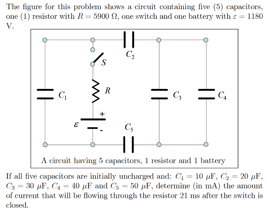 Solved The figure for this problem shows a circuit | Chegg.com