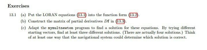 Solved An Example The LORAN (LOng RAnge Navigation) system | Chegg.com