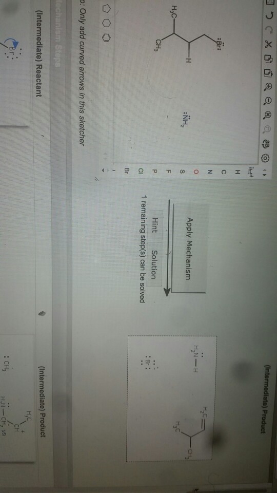 Solved Product H2C ーCH Apply Mechanism NH2 H3C Hint Solution | Chegg.com