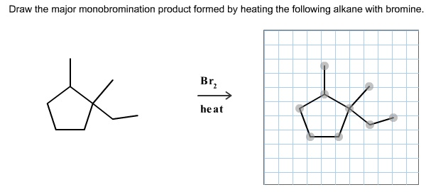 Solved Draw the major monobromination product formed by | Chegg.com