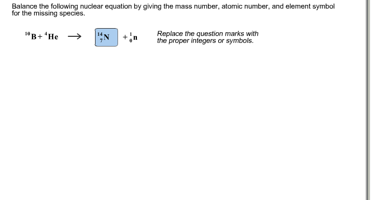 Solved: Balance The Following Nuclear Equation By Giving T... | Chegg.com
