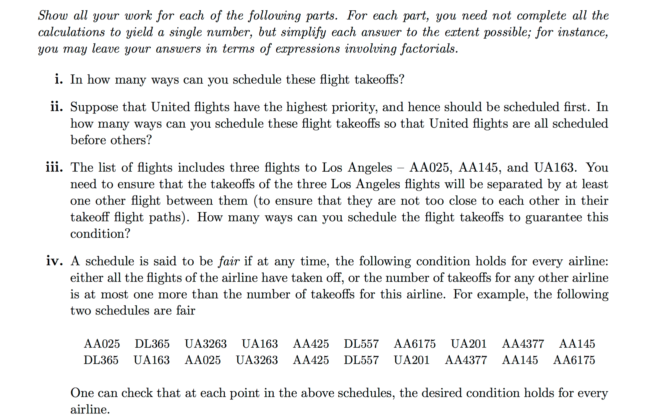Solved Problem 4 [24 pts (4,6,6,8)]: Air Traffic Control You | Chegg.com