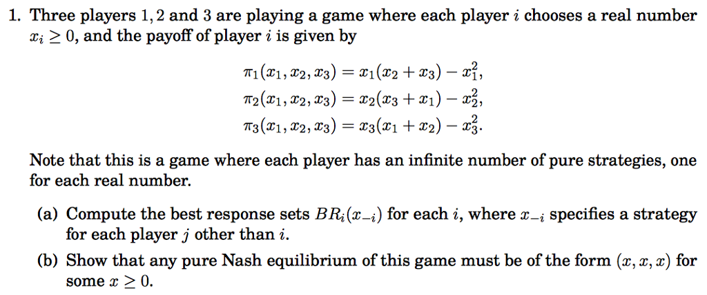 Solved Three players 1, 2 and 3 are playing a game where | Chegg.com