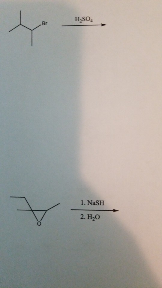 Solved H2SO4 Br 1. NaSH 2. H2O | Chegg.com