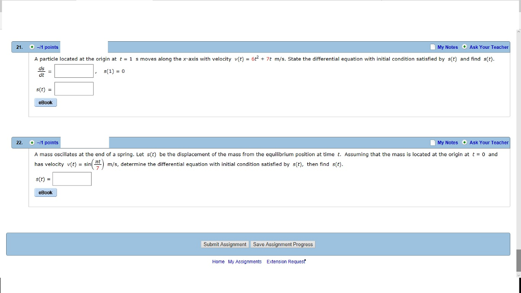 Solved A particle located at the origin at t = 1 s moves | Chegg.com