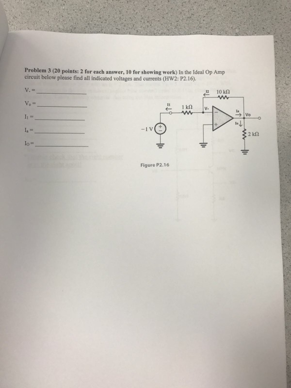 Solved Problem 3 (20 points: 2 for each answer, 10 for | Chegg.com