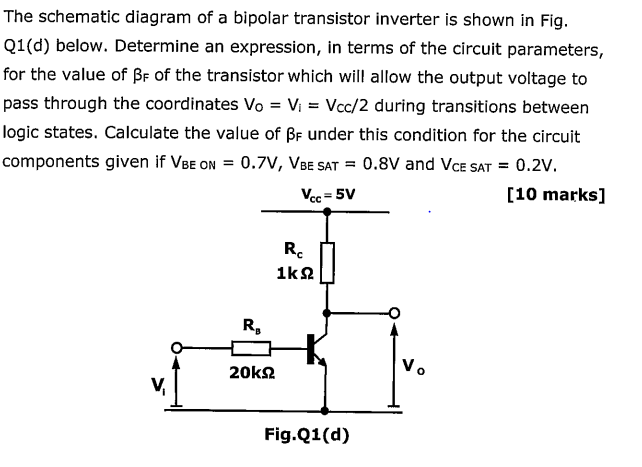 Solved The schematic diagram of a bipolar transistor | Chegg.com