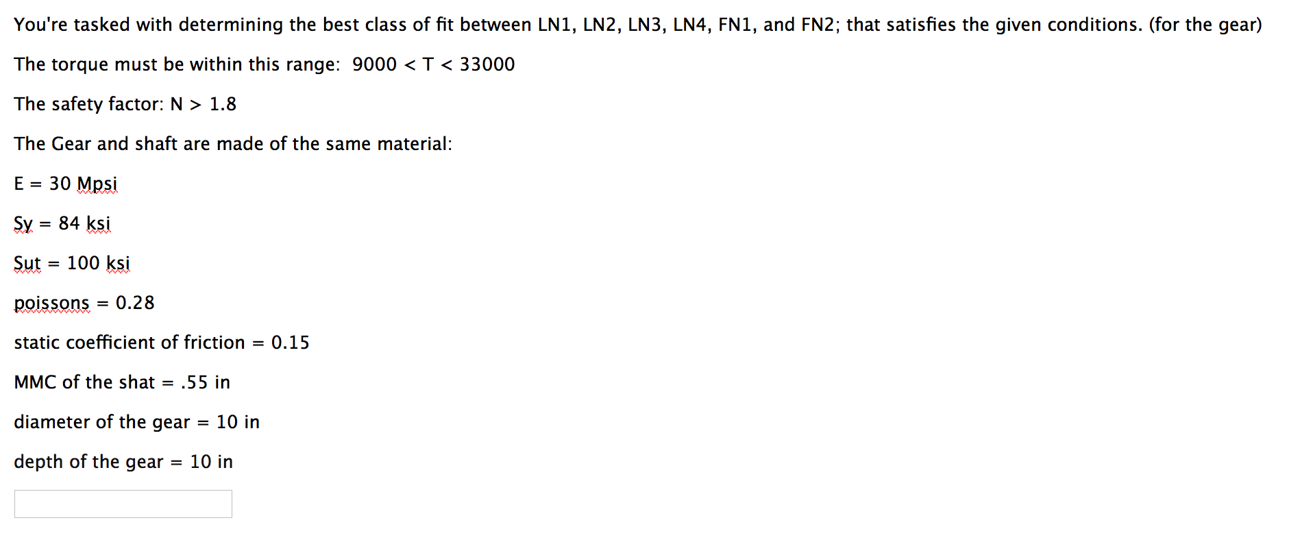 You're tasked with determining the best class of fit | Chegg.com