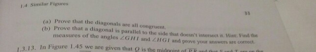 Solved 1.3.12. Suppose in Figure 1.44 that GHIJK is a | Chegg.com