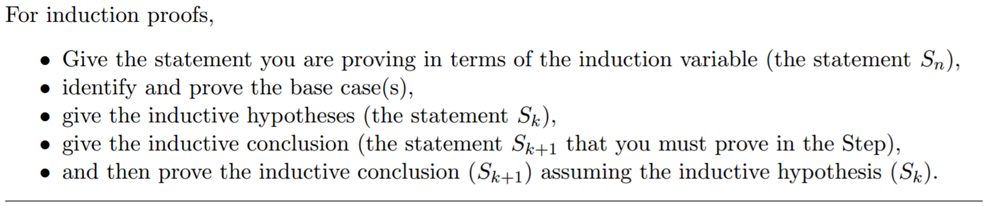 Solved ?How do i use the proof by induction for these | Chegg.com