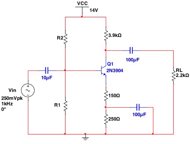 Solved 1. Design the bias circuit of the transistor | Chegg.com