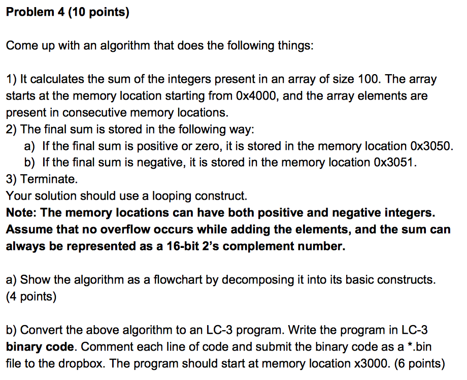 Solved Come up with an algorithm that does the following | Chegg.com