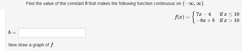 Solved Find the value of the constant b that makes the | Chegg.com