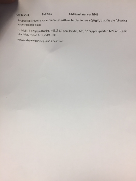 Solved Propose a structure for a compound with molecular | Chegg.com