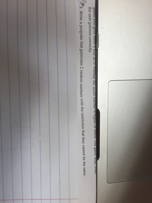 Solved Write A Program That Generates 2 Random Numbers With 