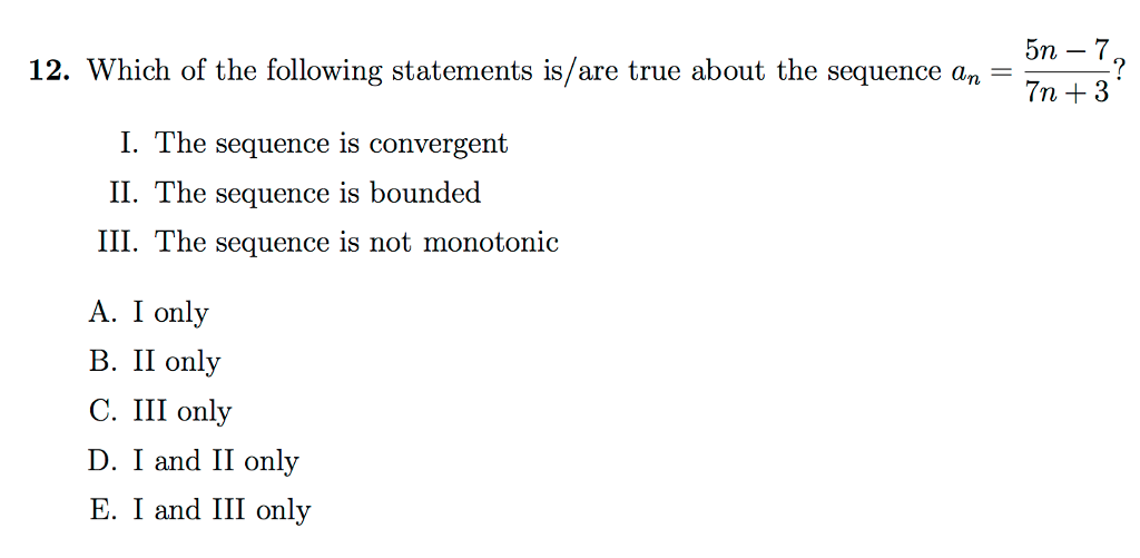 Solved Which of the following statements is/are true about | Chegg.com