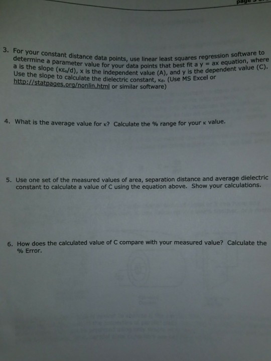 s: surrace Area with a linear treiume DATA TABLE 2 | Chegg.com