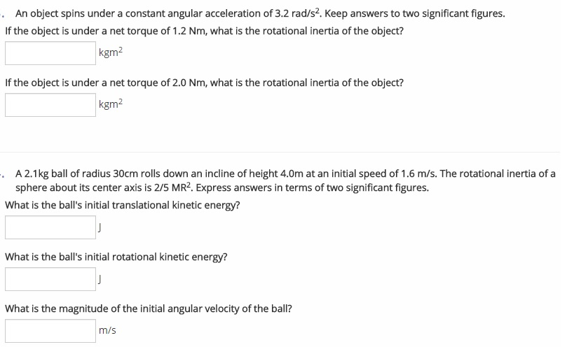 Solved An object spins under a constant angular acceleration | Chegg.com