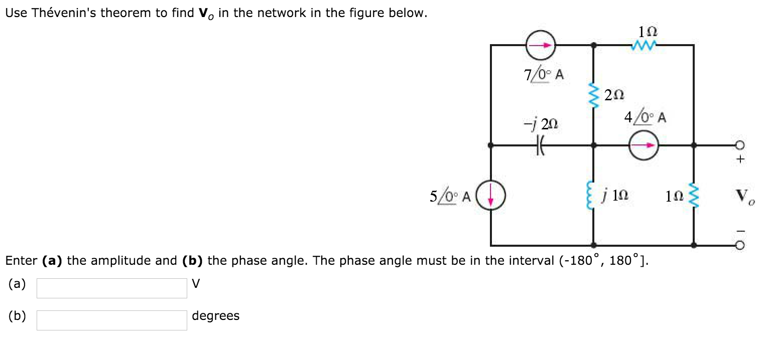 Solved Use Thevenin's theorem to find V0 in the circuit | Chegg.com