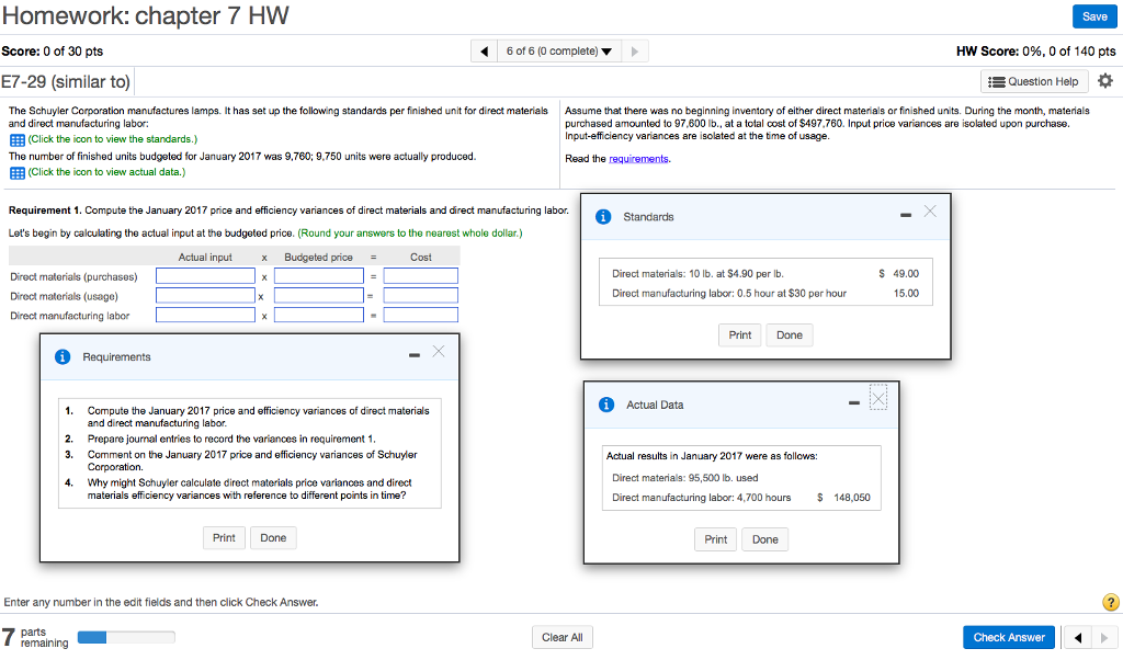 Solved Homework: chapter 7 HW Score: 0 of 30 pts E7-29 | Chegg.com