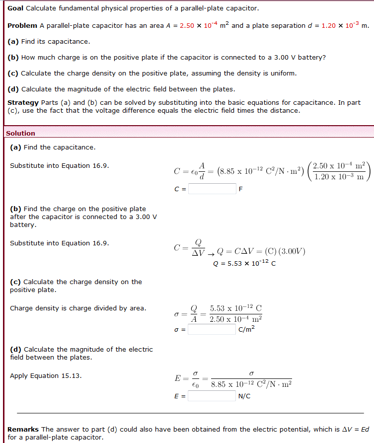 Solved Goal Calculate Fundamental Physical Properties Of A Chegg