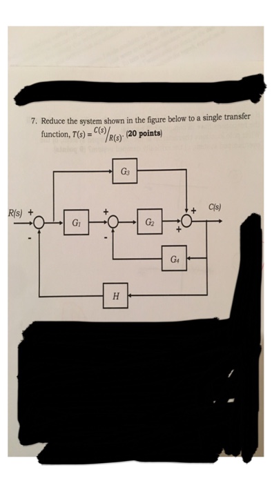 Solved Reduce the system shown in the figure below to a | Chegg.com