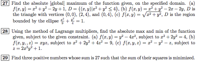 Solved Find the absolute [global] maximum of the function | Chegg.com