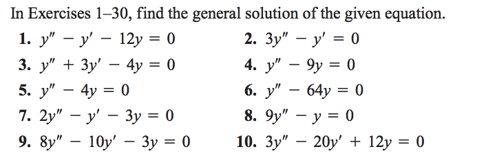 Solved Find the general solution of the given equation. Y" | Chegg.com