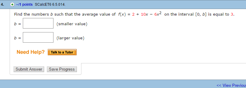 Solved Find the numbers b such that the average value of | Chegg.com
