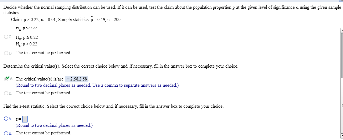 Solved Decide whether the normal sampling distribution can | Chegg.com