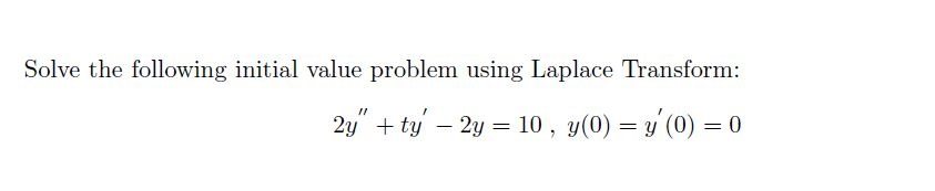 Solved Solve The Following Initial Value Problem Using Chegg