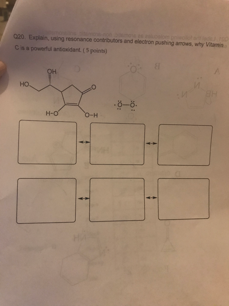 Solved Q20. Explain, using resonance contributors and | Chegg.com