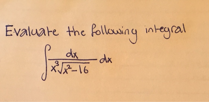 Solved Evaluate the following integral integral dx/x^3 | Chegg.com