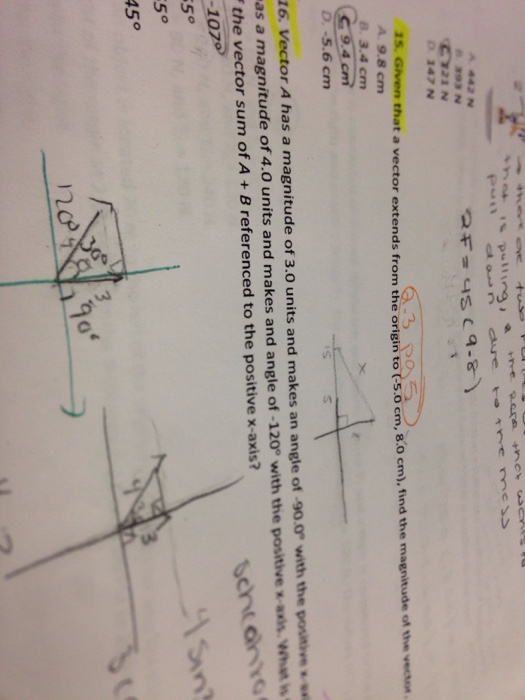 Solved Given that a vector extends from the origin to | Chegg.com