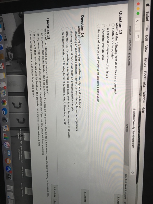Solved Which of the following best describes an argument? a | Chegg.com