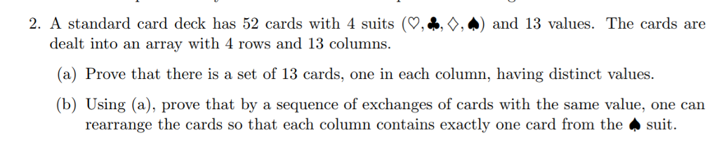 Solved 2 A Standard Card Deck Has 52 Cards With 4 Suits Chegg solved-2-a-standard-card-deck-has-52-cards-with-4-suits-chegg