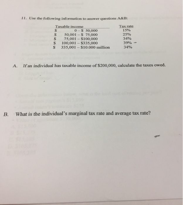 Solved Use the following information to answer questions | Chegg.com