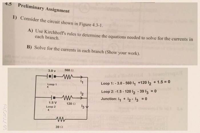 Solved Preliminary Assignment Consider the circuit shown in | Chegg.com