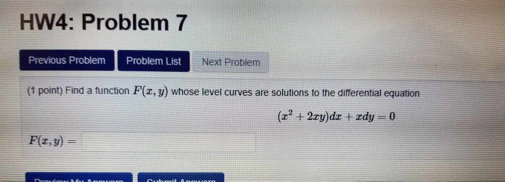 Solved Previous ProblemProblem List Next Problem (1 point) | Chegg.com