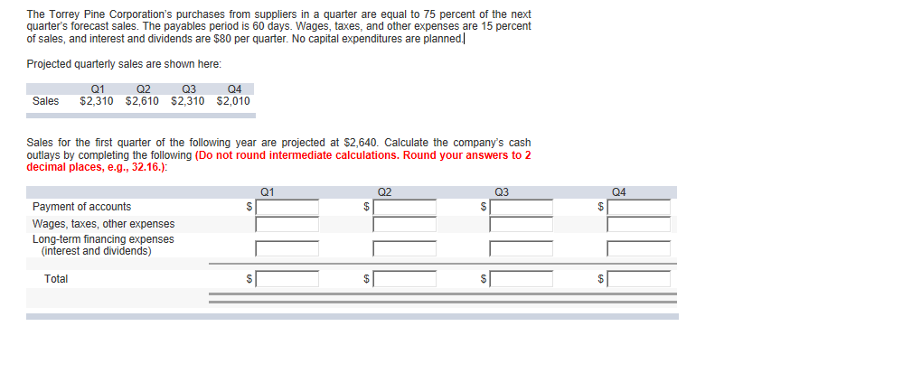 Solved The Torrey Pine Corporation's purchases from | Chegg.com