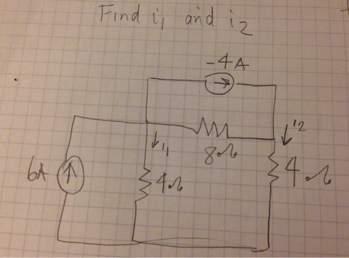 Solved Find i1 and i2 | Chegg.com