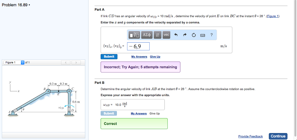Solved Problem 16.89 Figure 1 1 0.3 m 0.3 m 0.6 m Part A | Chegg.com