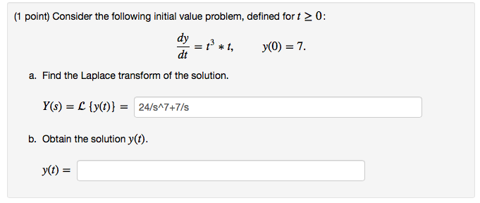Solved Consider the following initial value problem, defined | Chegg.com