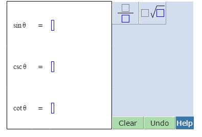 Solved Find the exact values of sin?, csc?, and cot? | Chegg.com