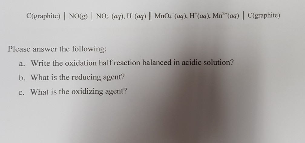 Solved 6 Given The Following Cell Notation