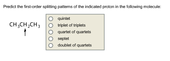 Solved Predict the first-order splitting patterns of the | Chegg.com